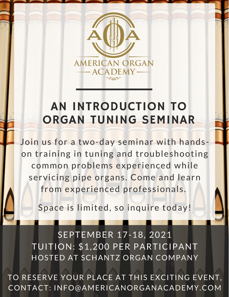 American Organ Academy | Revolutionary Pipe Organ Education