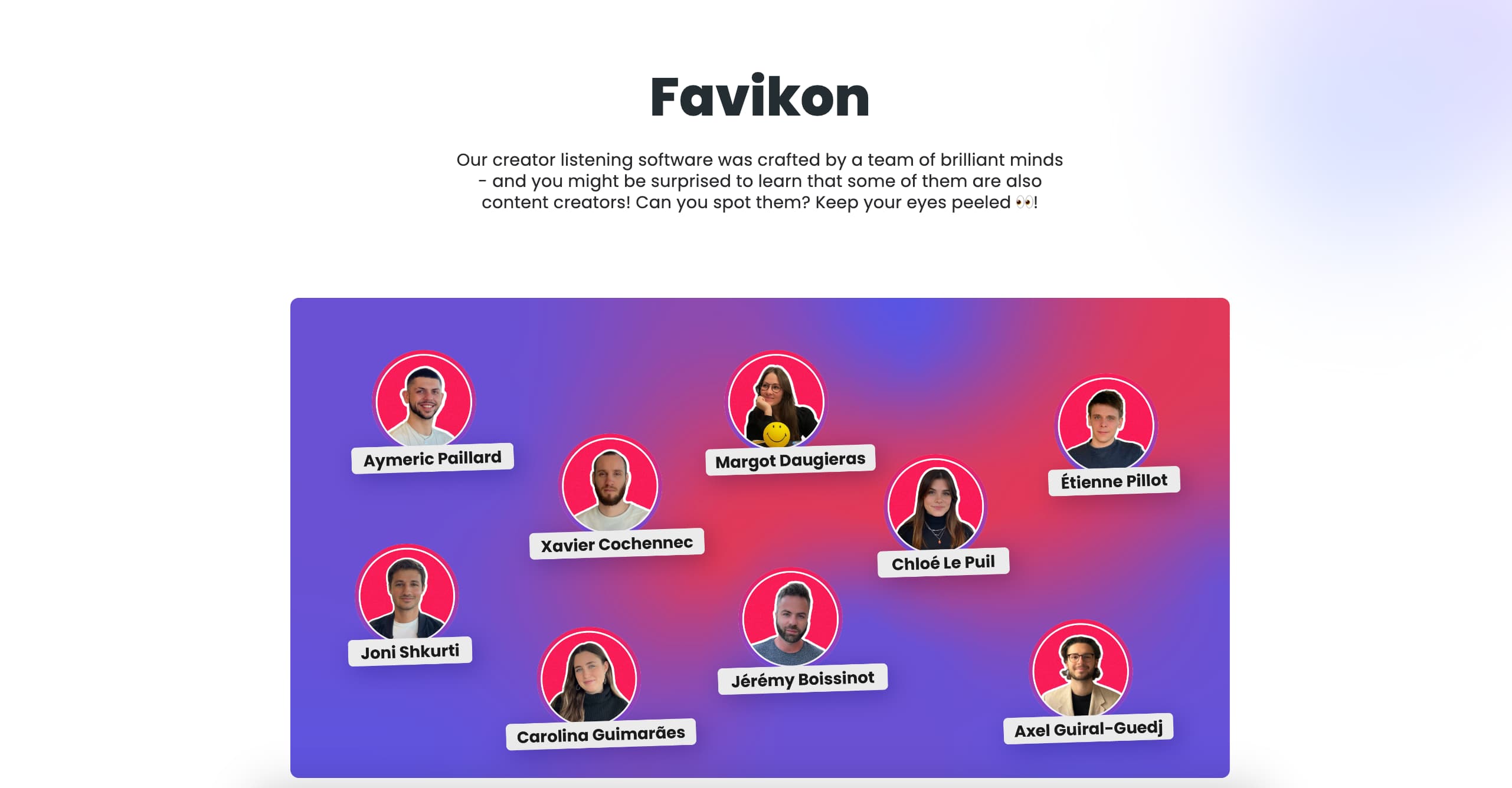 About | Favikon | Our Team Members