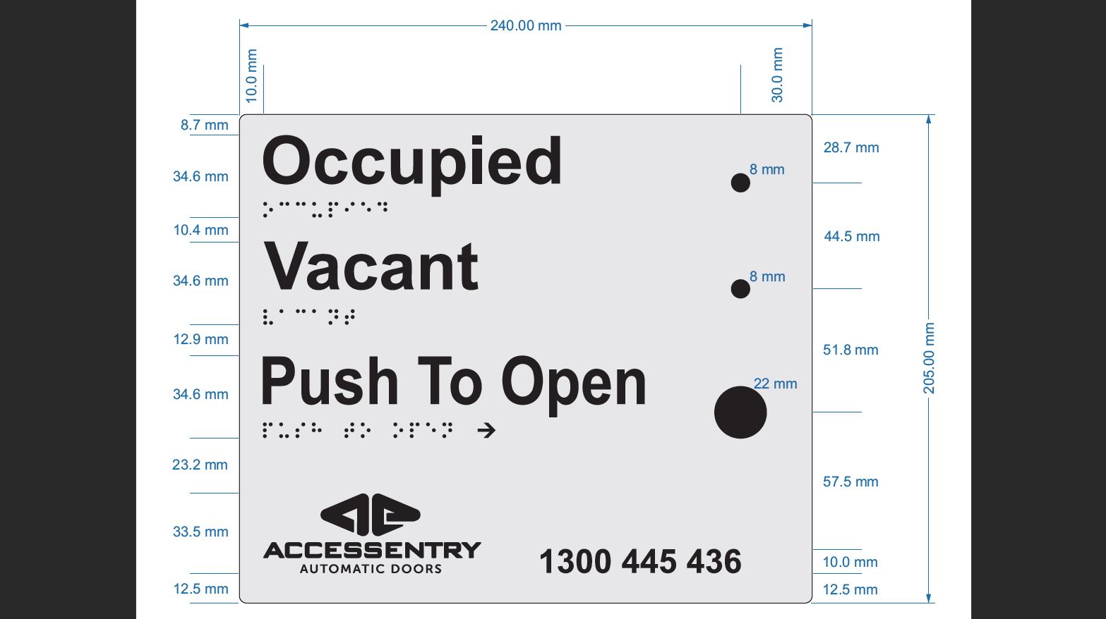 Accessible Privacy Kit System - Automatic Door Switches - Access Entry