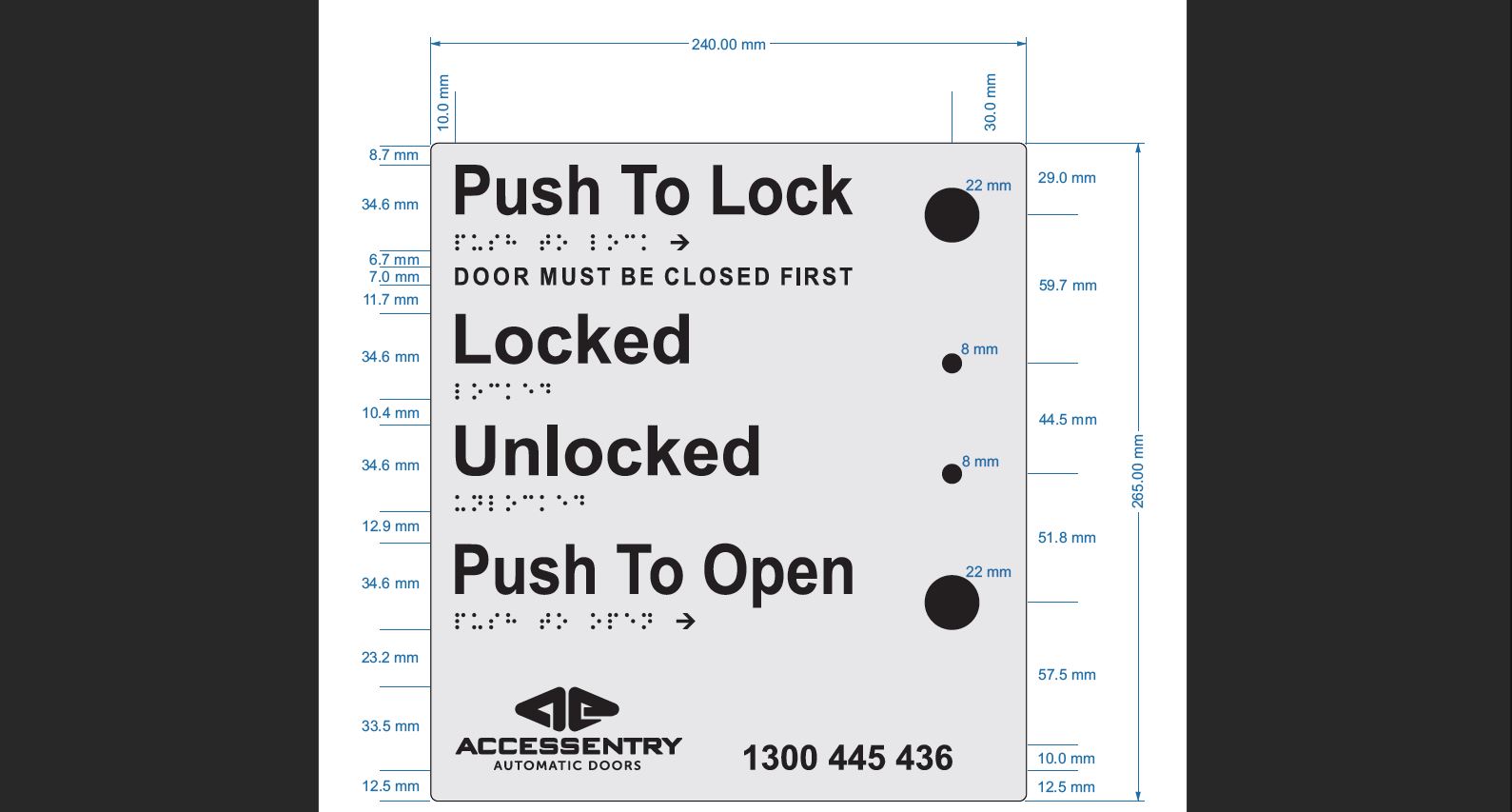 Accessible Privacy Kit System - Automatic Door Switches - Access Entry