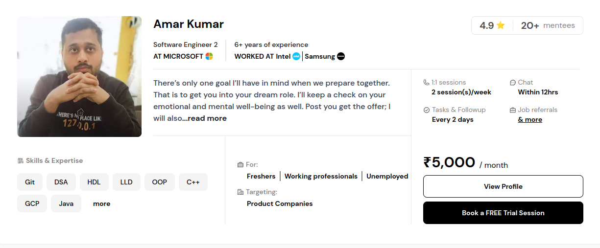 Meet the Top 5 Full-Stack Mentors at Preplaced