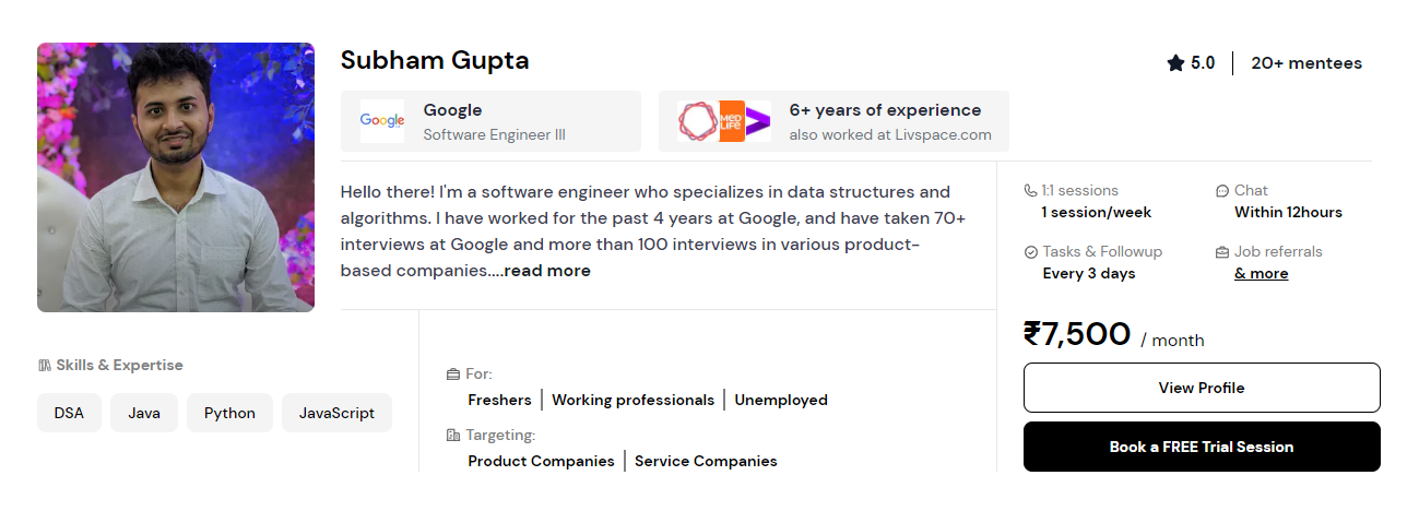 Meet the Top 5 Full-Stack Mentors at Preplaced