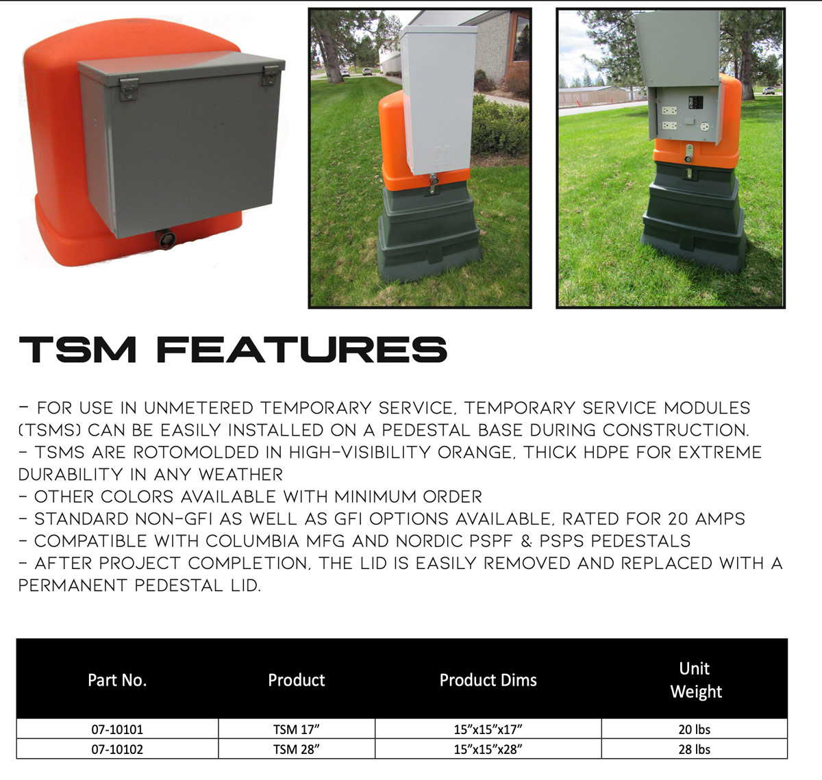 Temporary Service Module