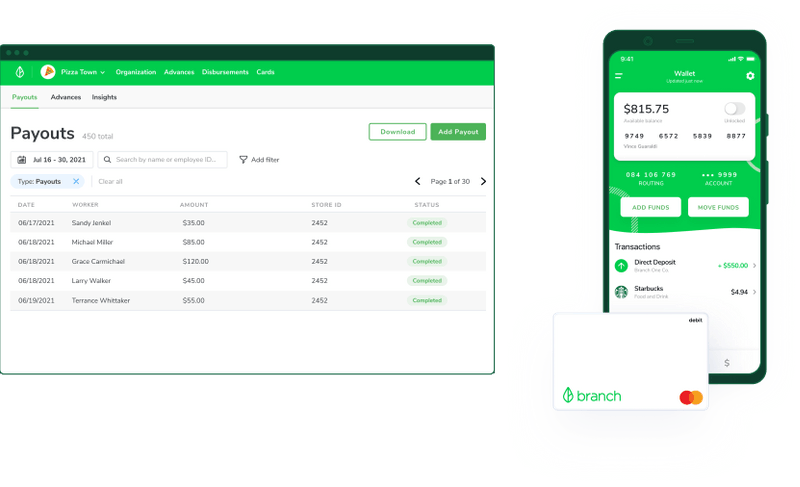 Branch: Delivering Instant Payments to Workers