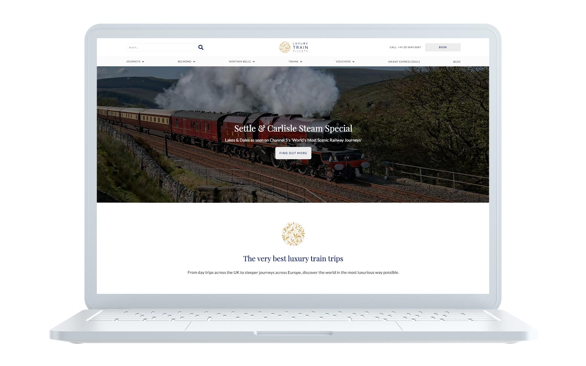 E-Commerce Website for Luxury Train Tickets | Big Rocket