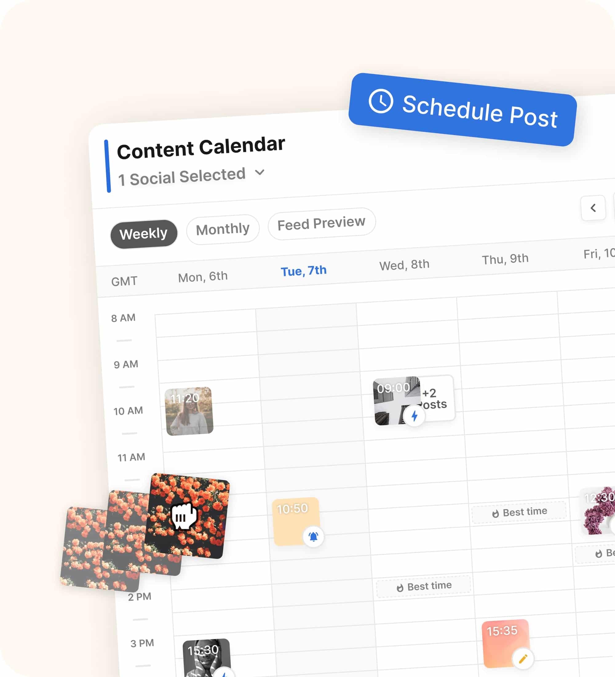 Social Media Scheduling Tool - Modern, Fast, Reliable