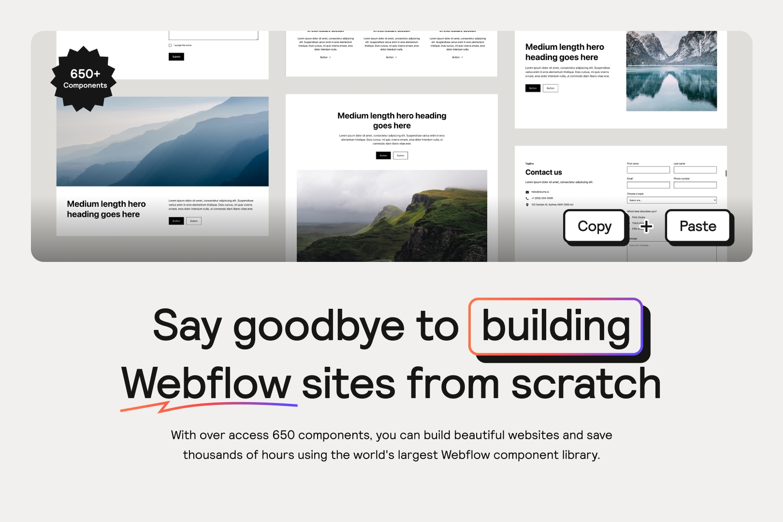 Relume: We Make Beautiful Webflow Websites That Evolve