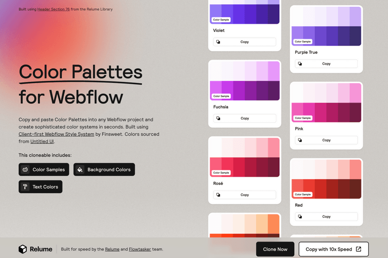 Relume: We Make Beautiful Webflow Websites That Evolve