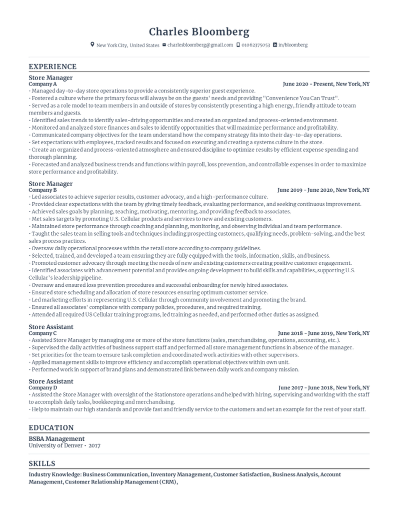 Rezi - Free Resume Templates