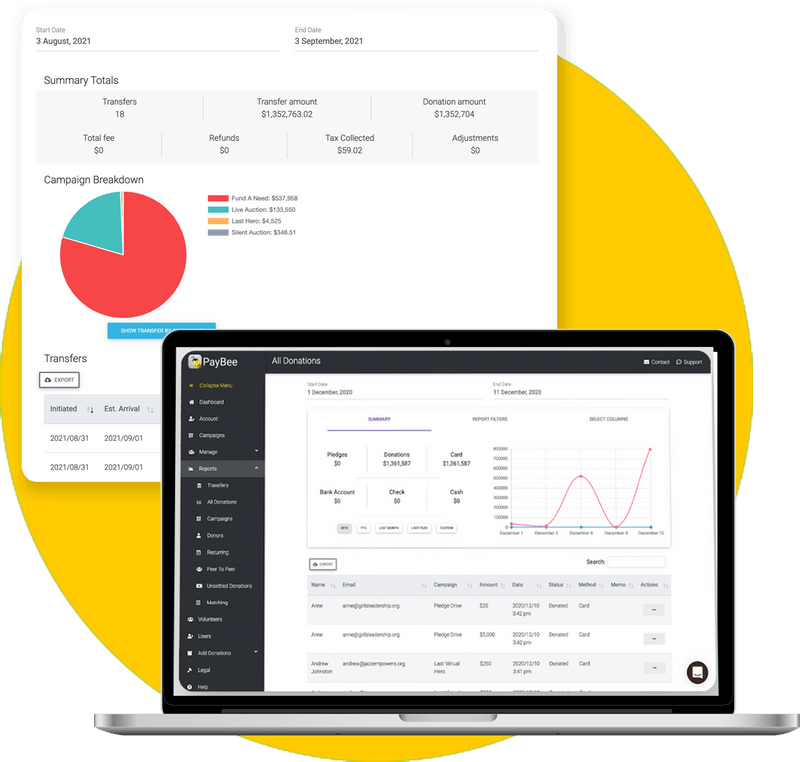 Paybee | Nonprofit Fundraising Events Platform | Hybrid, Virtual and In-Person Events