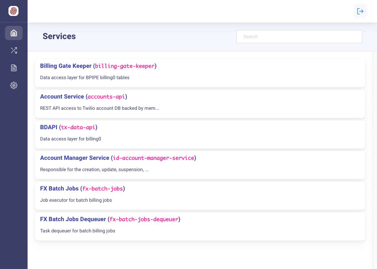 Modern microservice catalog — Cortex
