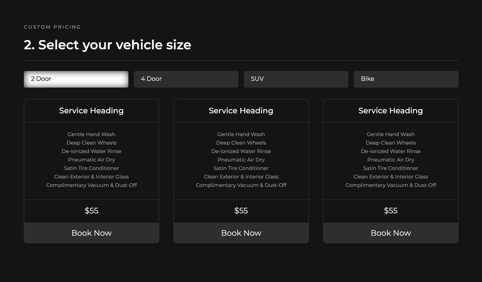 Design Detail | Car Detailing Website Design