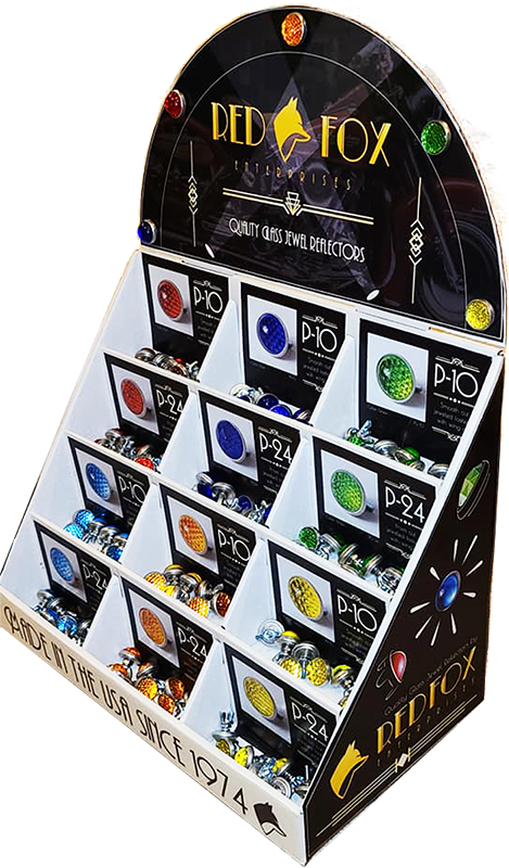 RedFox Enterprises | Shop Glass Reflectors, Glass Jewel Fasteners