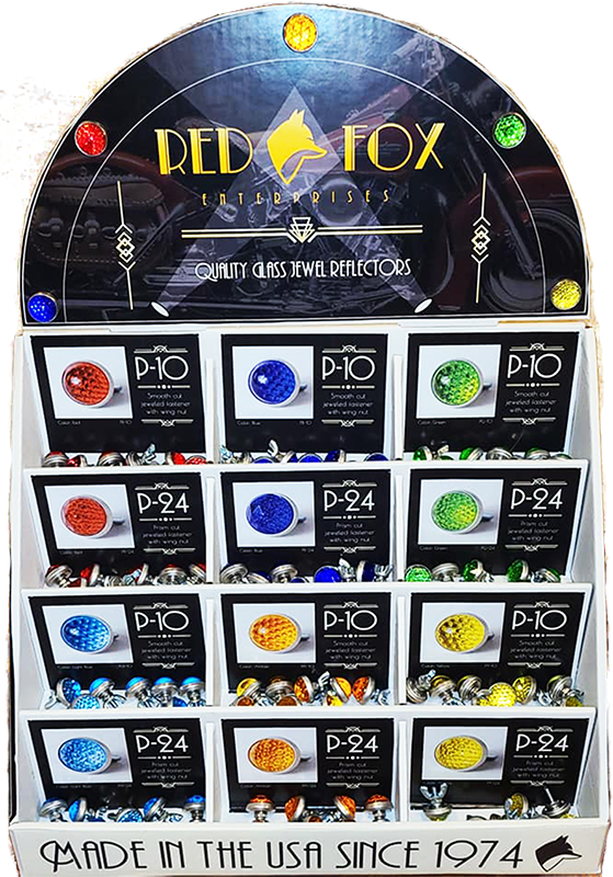 RedFox Enterprises | Shop Glass Reflectors, Glass Jewel Fasteners