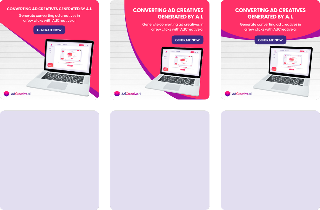 Converting Ad Creatives designed by an A.I.