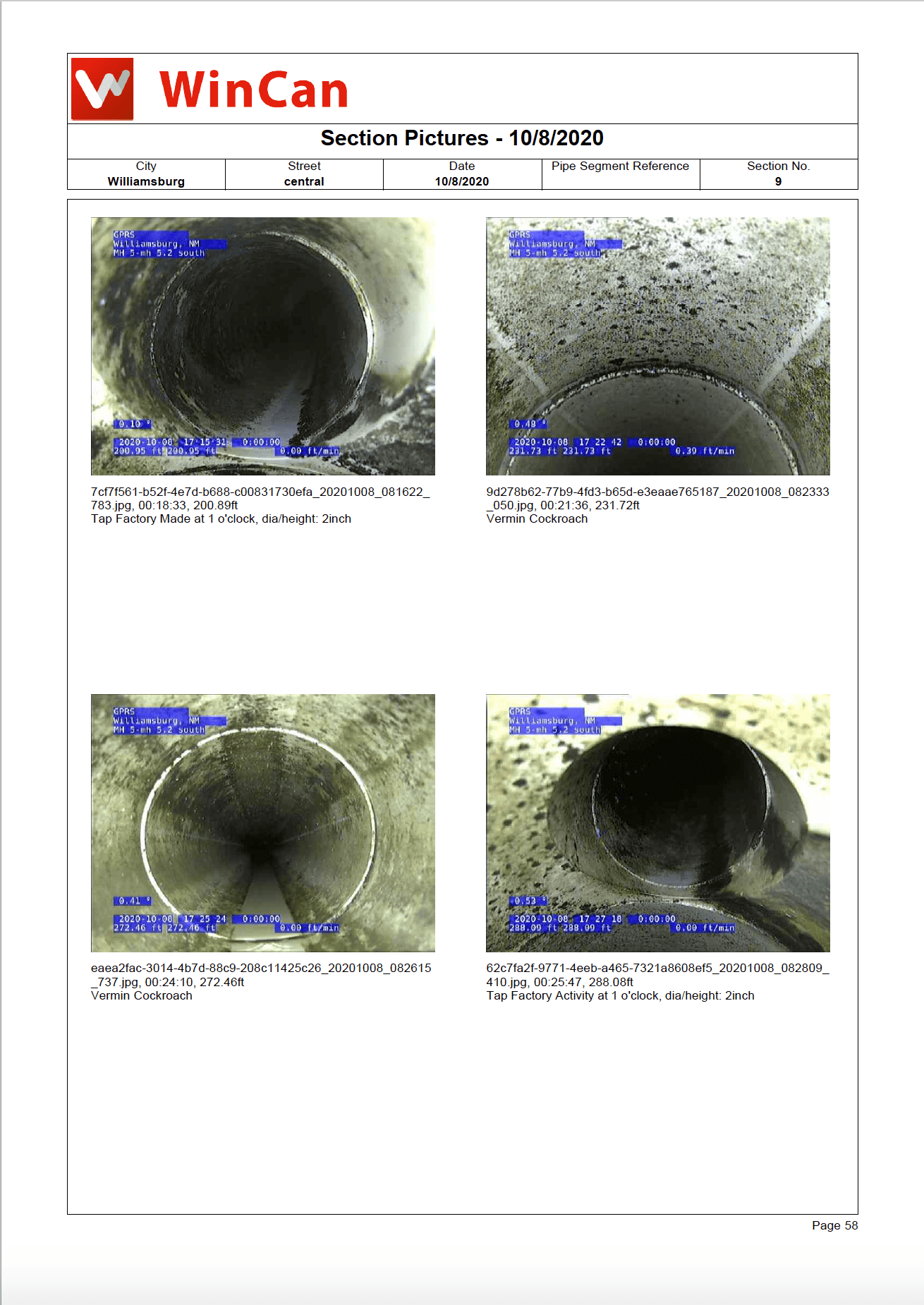 GPRS CCTV Video Pipe Inspection Services for Sewer & Laterals