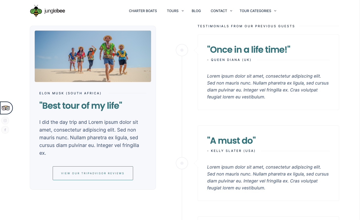 A Tour & Activity Website Template Designed to Boost Bookings | Website ...