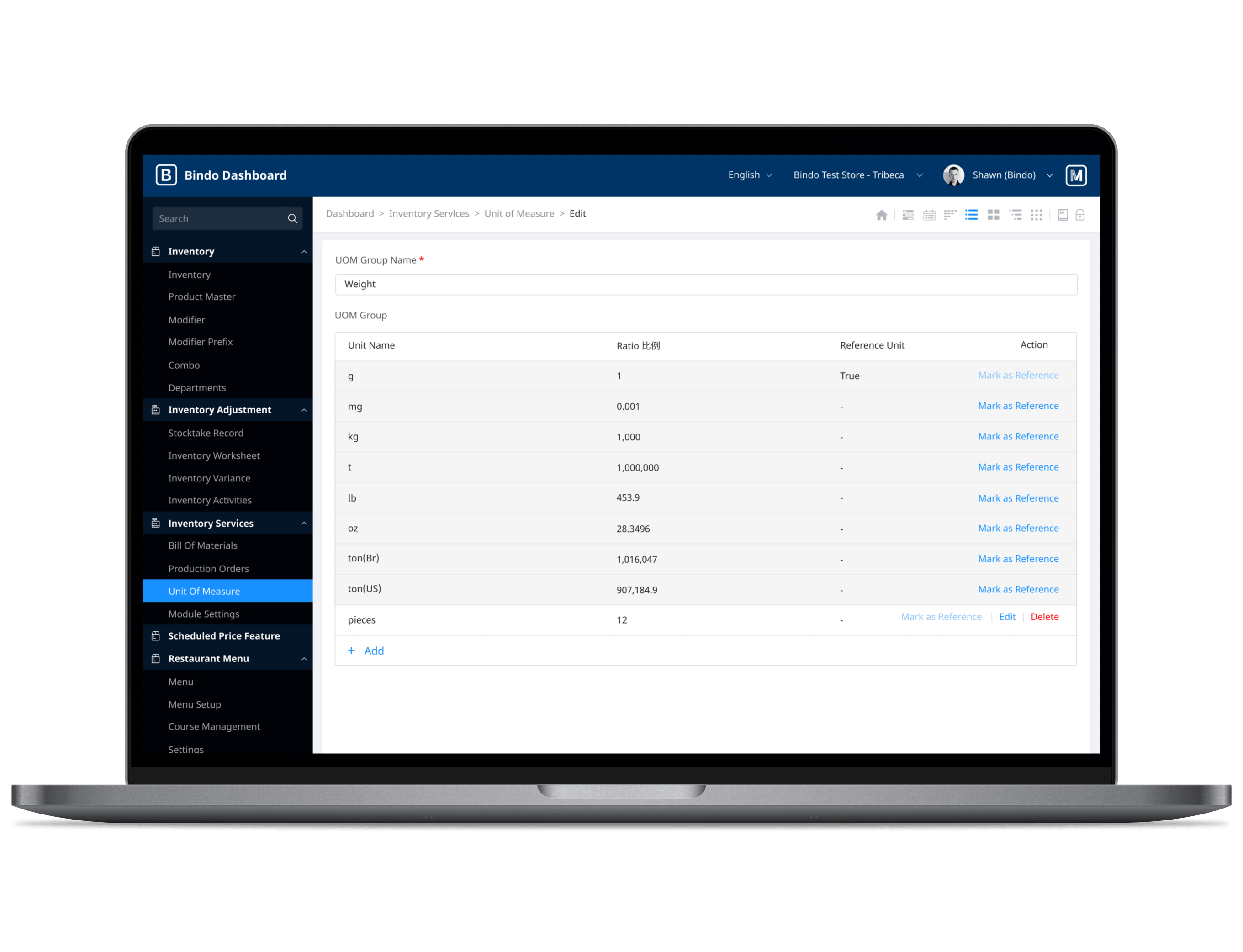 Ingredient Tracking Module
