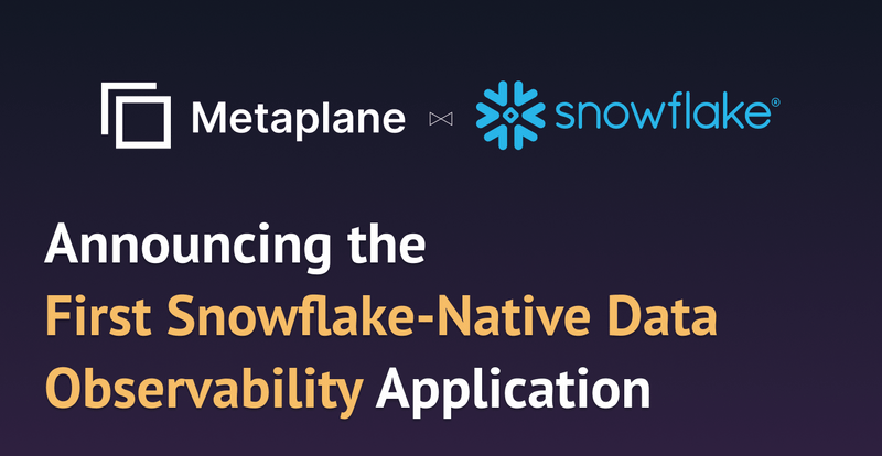 Metaplane | Data Observability For Every Data Team