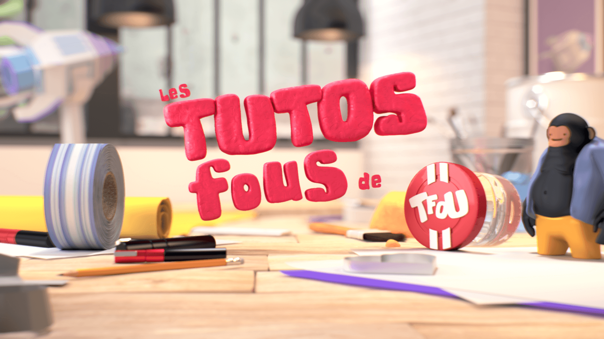 TFOU - Les Tutos Fous Broadcast Design 3D Animations