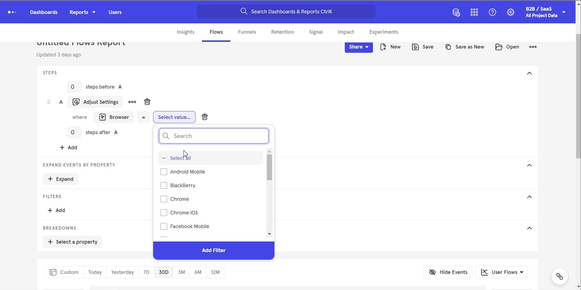 Mixpanel | UI, UX Design | SaaS | Application Design | saas ui