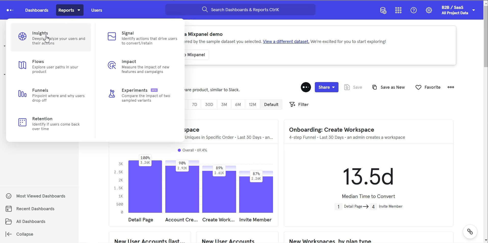 Mixpanel | UI, UX Design | SaaS | Application Design | saas ui