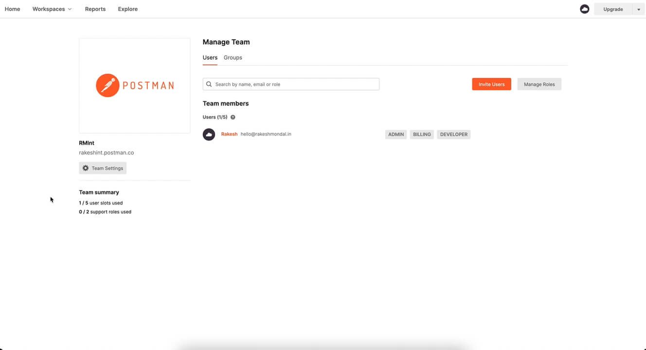 Postman | UI, UX Design | SaaS | Application Design | saas ui