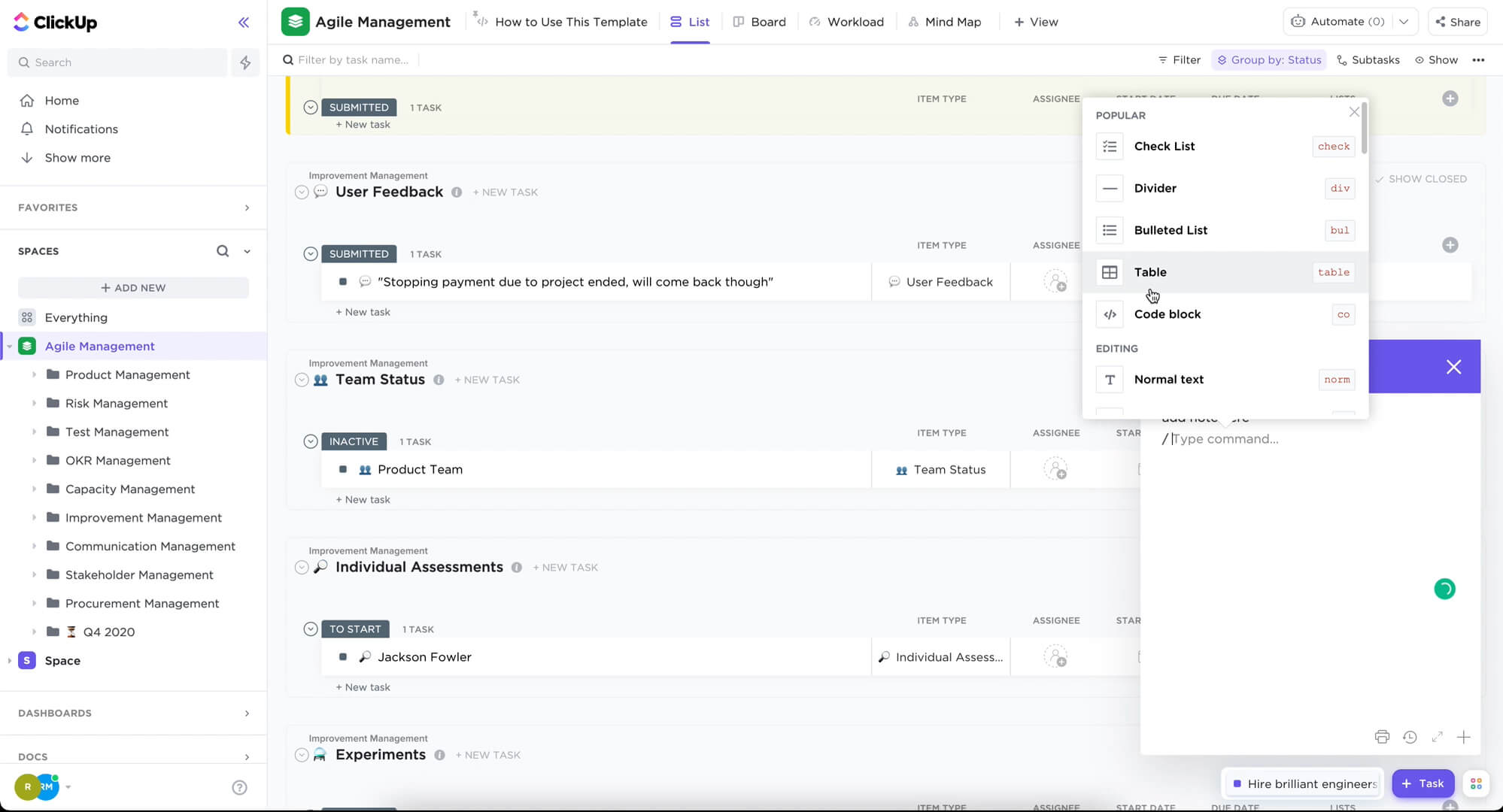 Clickup | UI, UX Design | SaaS | Application Design | saas ui