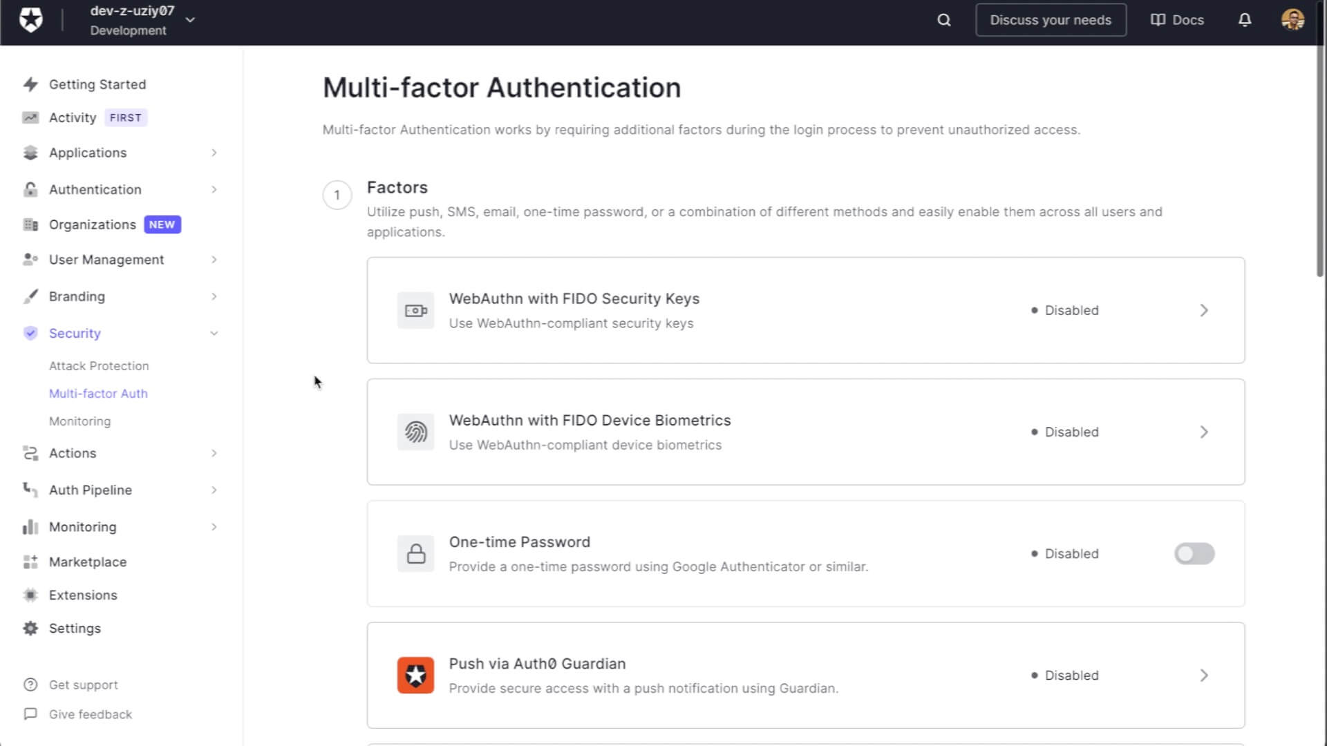 Auth0 | UI, UX Design | SaaS | Application Design | saas ui