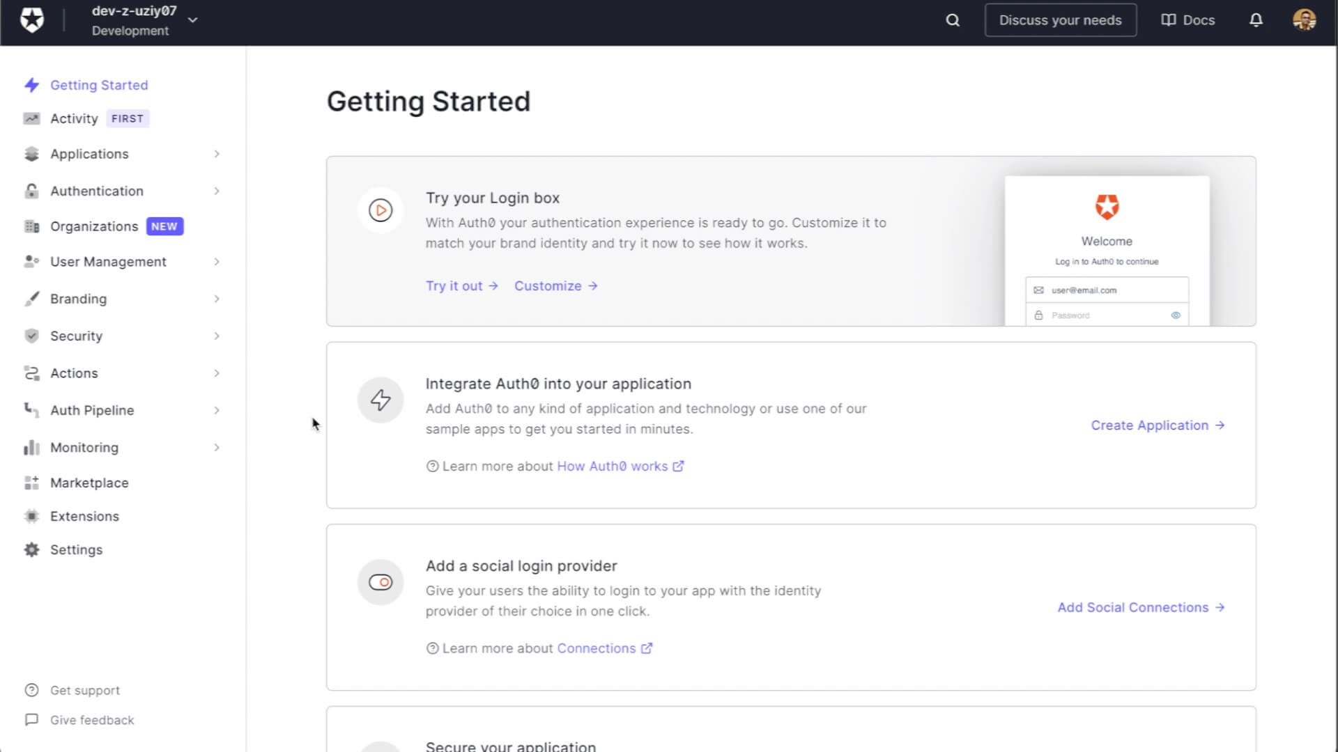 Auth0 | UI, UX Design | SaaS | Application Design | saas ui