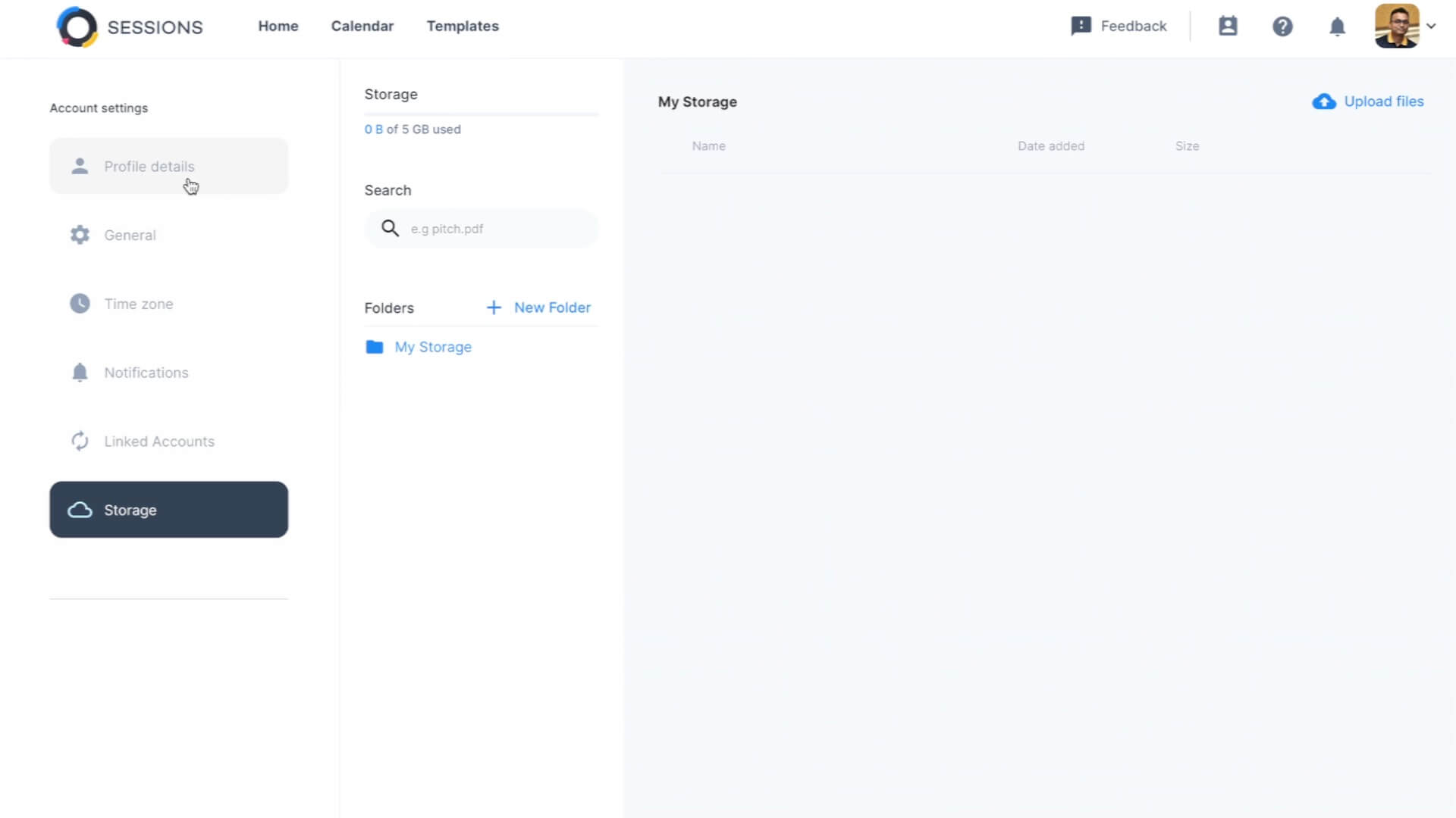 Sessions | UI, UX Design | SaaS | Application Design | saas ui