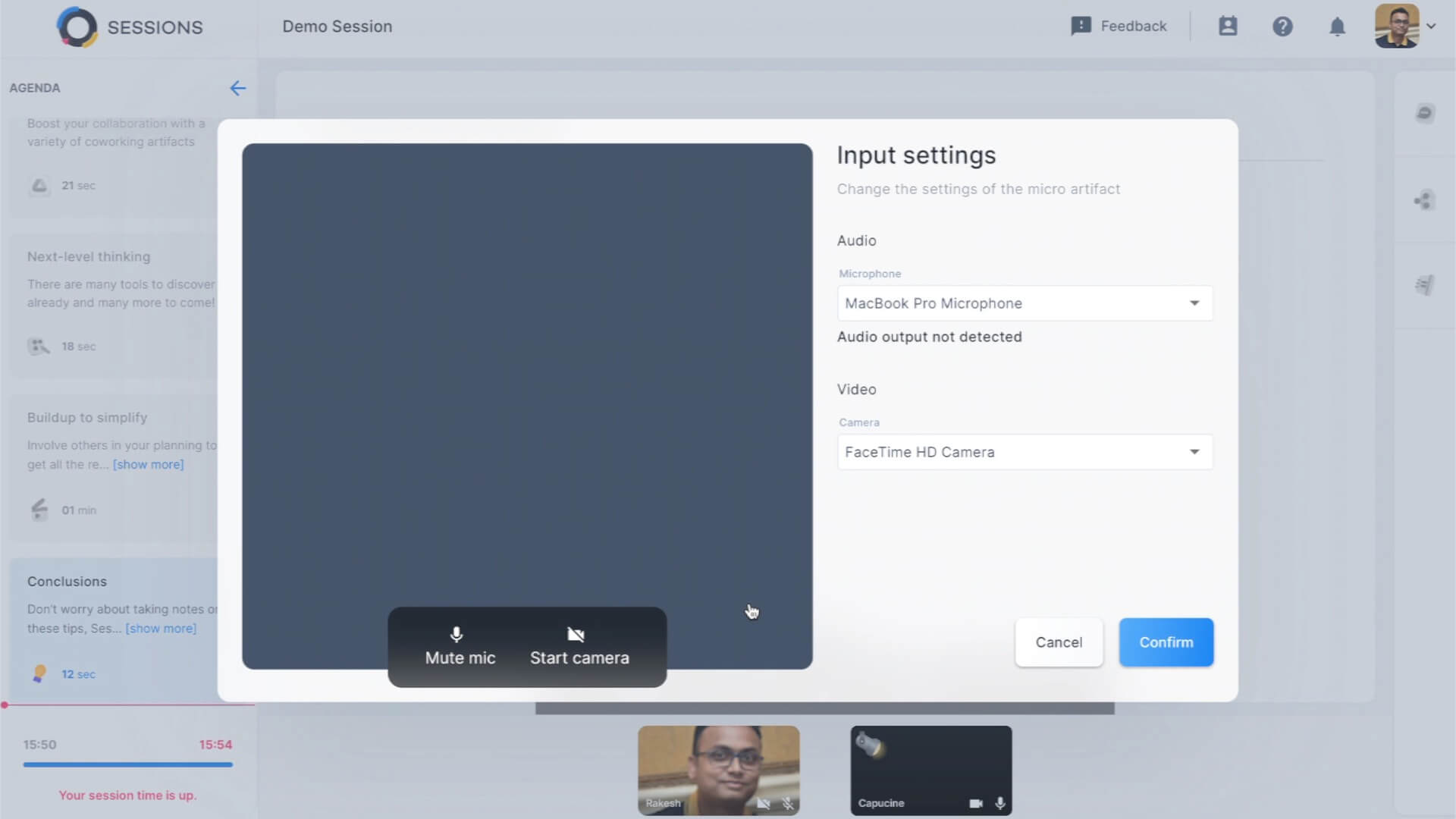 Sessions | UI, UX Design | SaaS | Application Design | saas ui