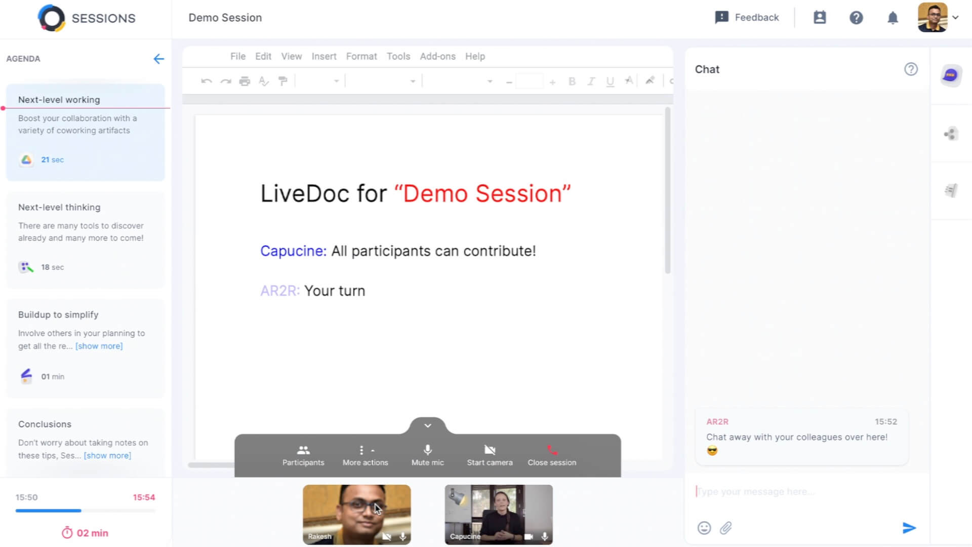 Sessions | UI, UX Design | SaaS | Application Design | saas ui