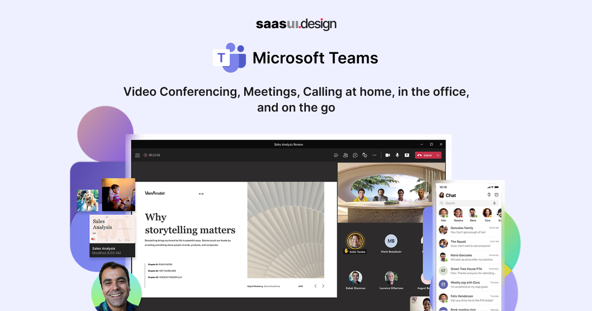 Microsoft Teams | UI, UX Design | SaaS | Application Design | saas ui