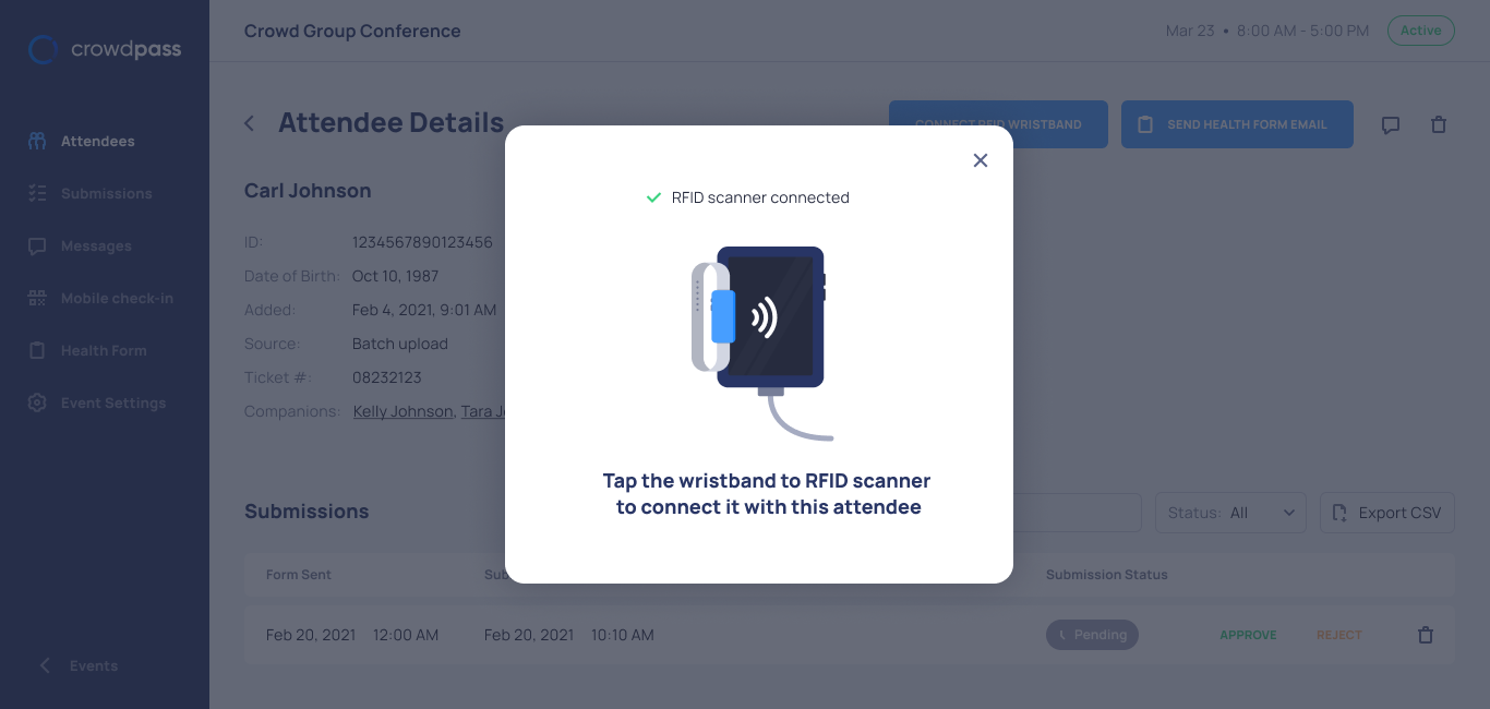 CrowdPass - Event & Attendee Management Platform