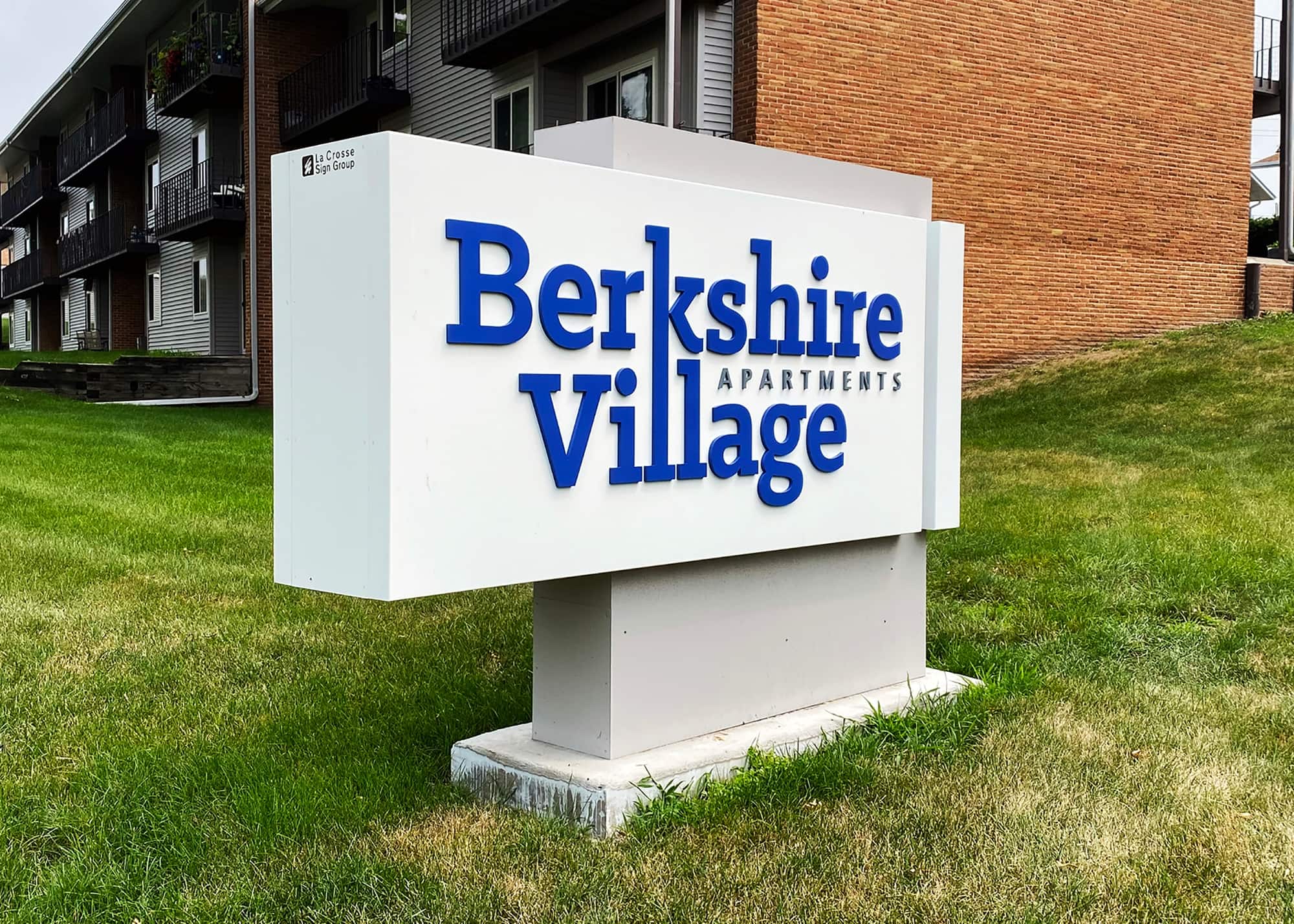 Berkshire Village Apartments Sign Project | La Crosse Sign Group