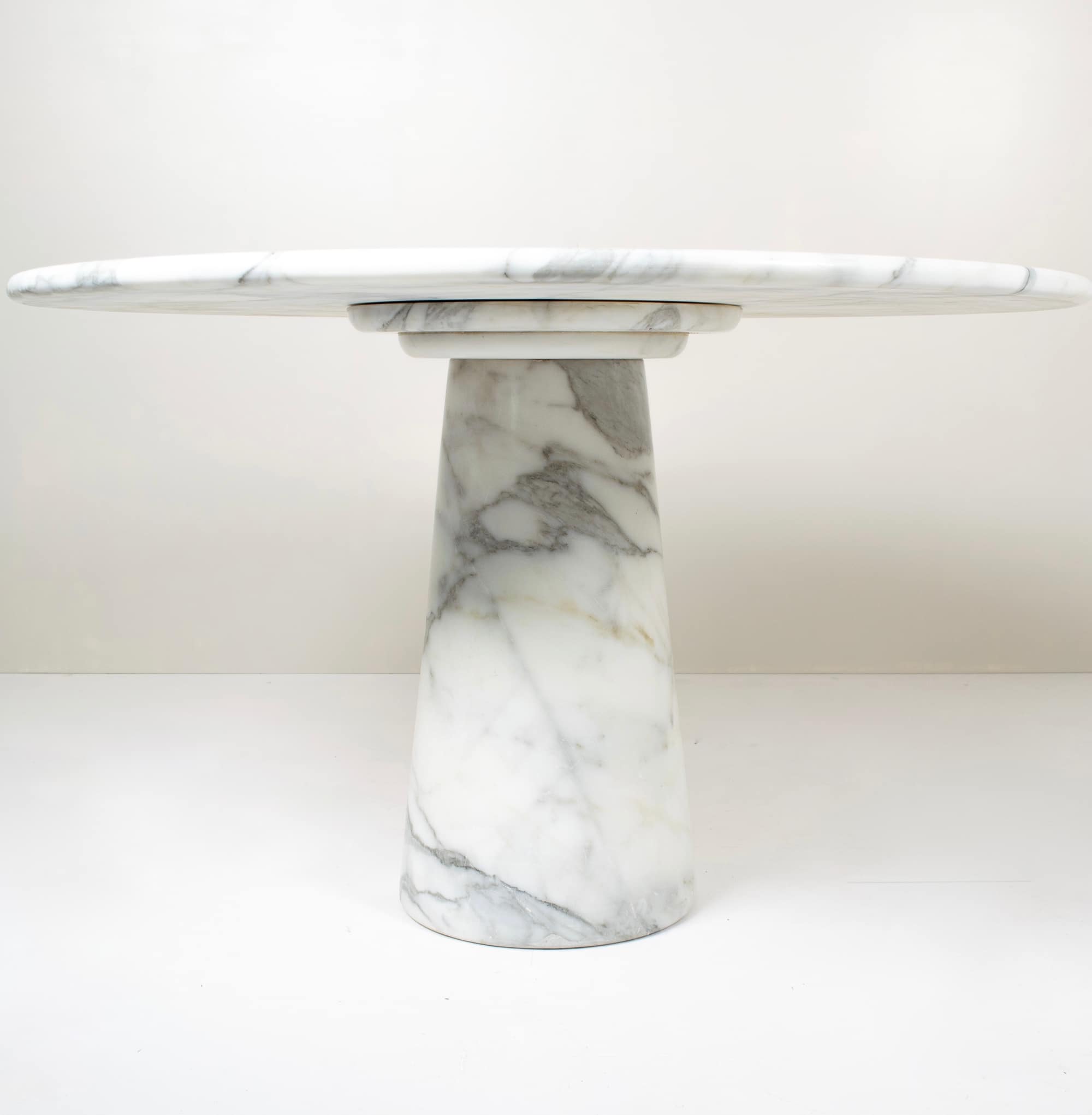 Solid Marble Dining Table, Italy 1970s | AtKris Studio