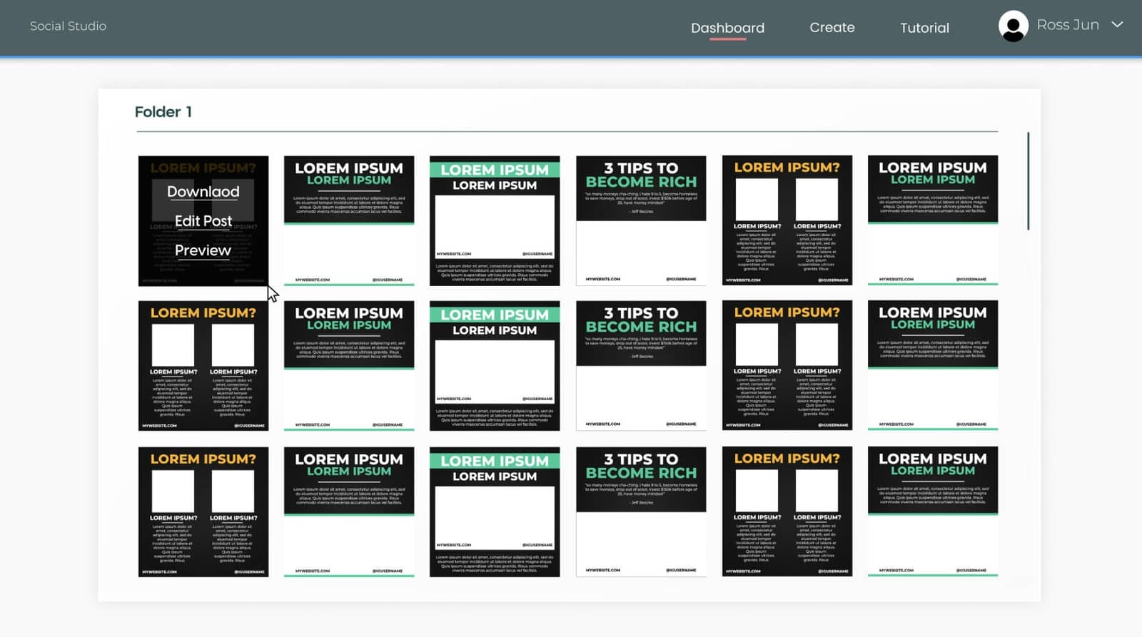 Social Studio - Automate Instagram Content Creation