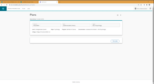 Walden | Degree Works | Student Education Planner
