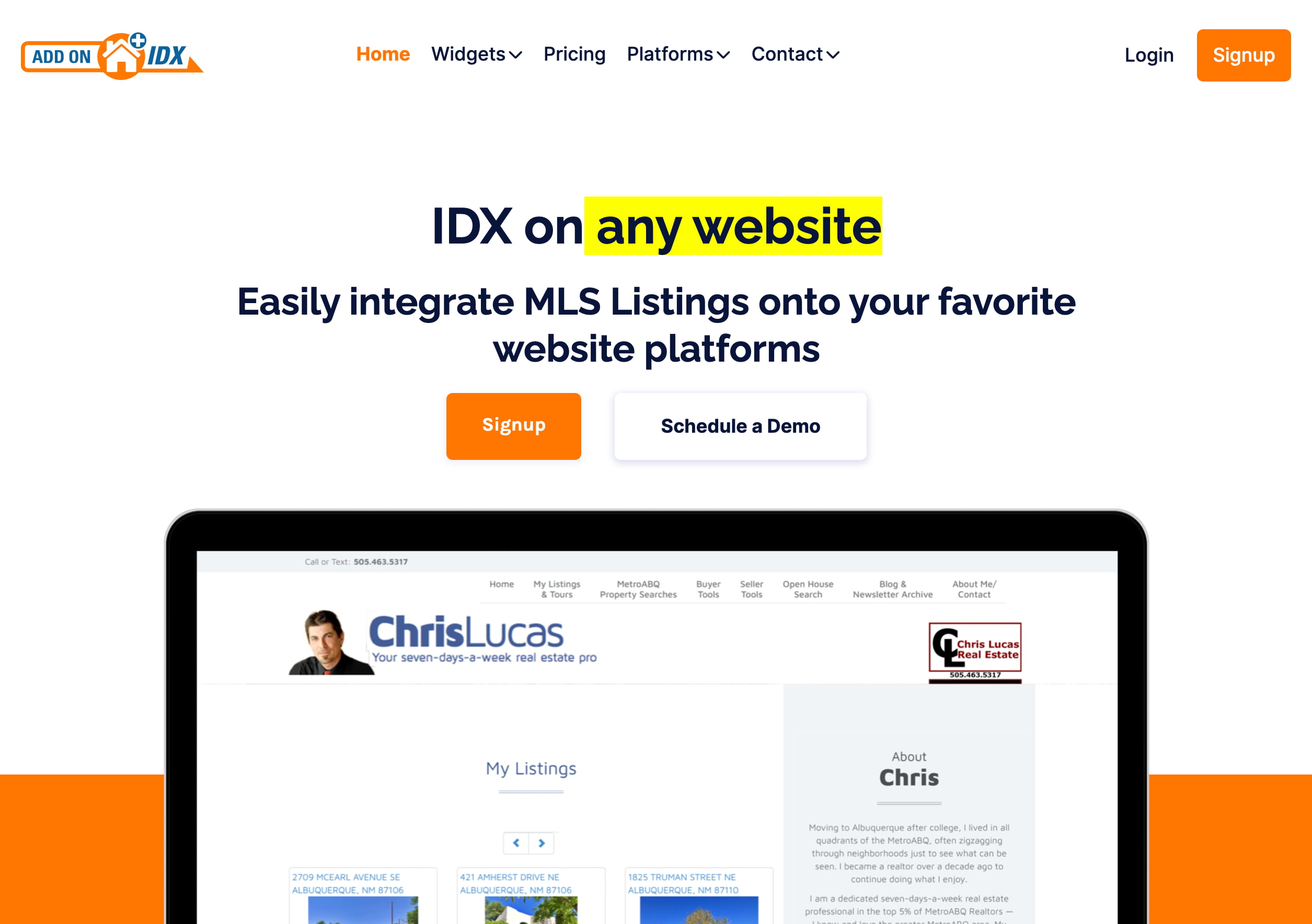 Best IDX for Webflow, Squarespace, Wix and any other web platform