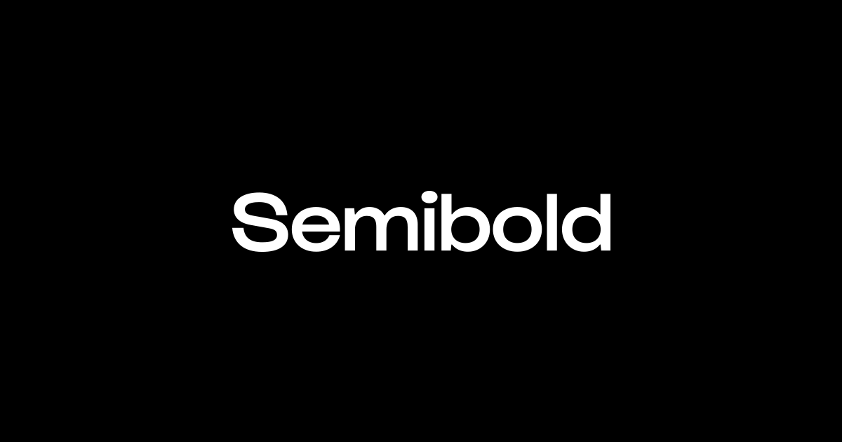 Semibold – Designers that see the fun in function