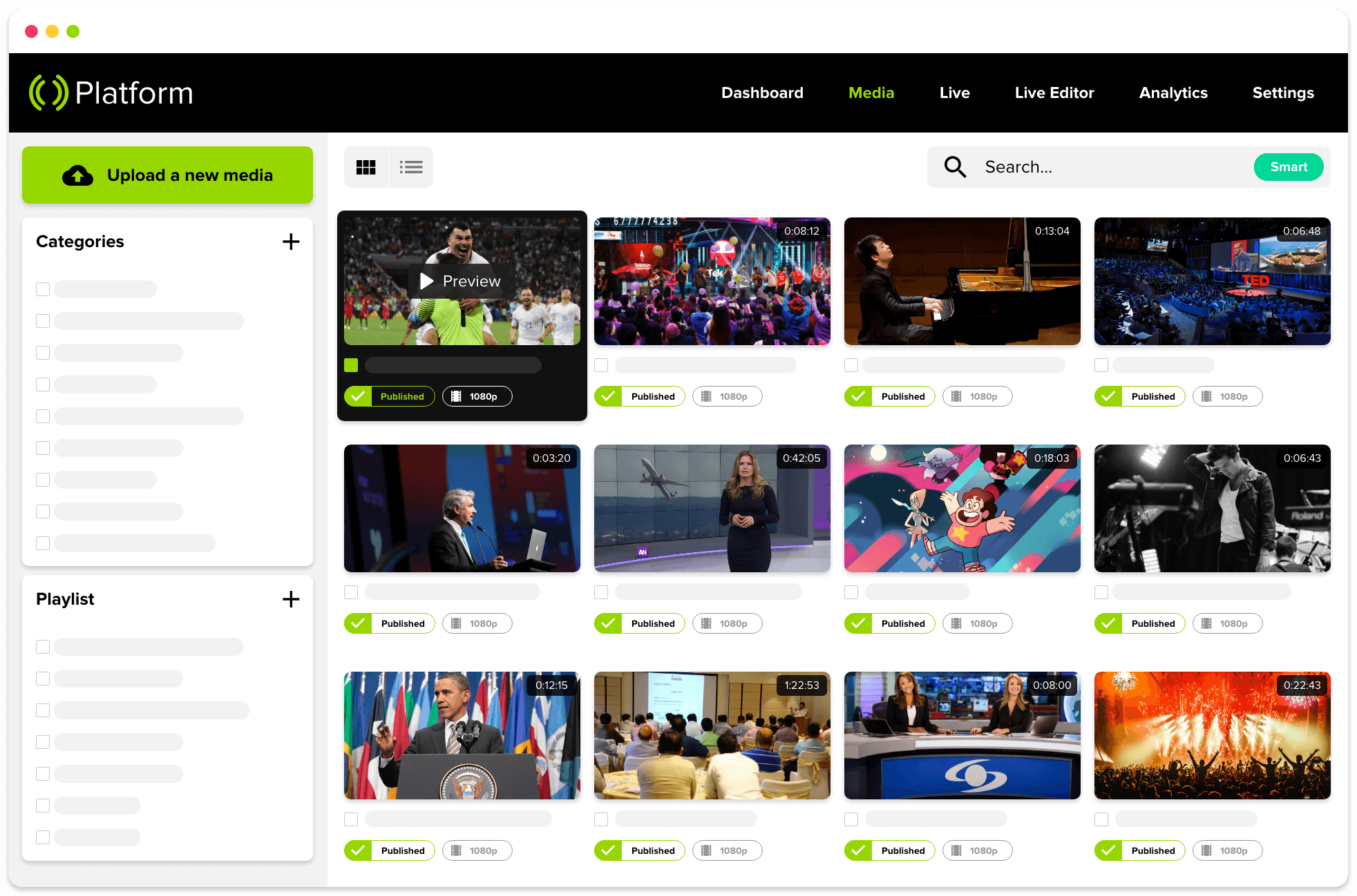 Online Video Platform | Gestão de vídeo rápida e eficaz