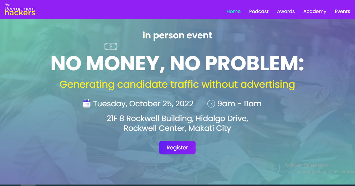 No money, no problem event