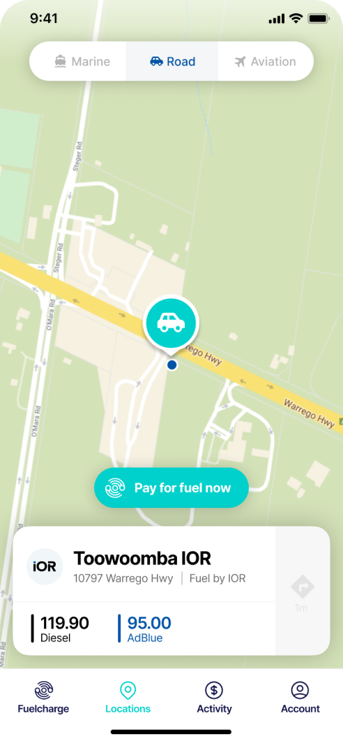 Fuelcharge - Pay for fuel without having to swipe your credit card