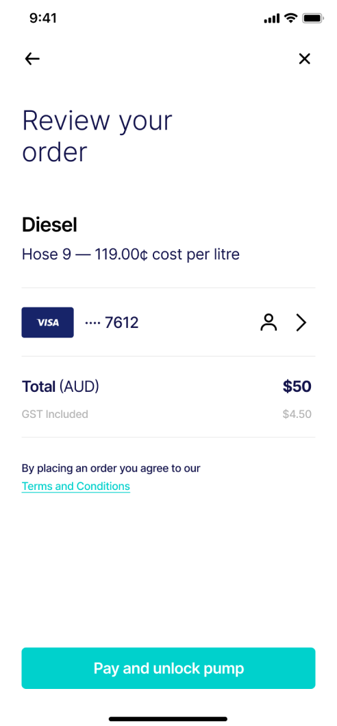 Fuelcharge - Pay for fuel without having to swipe your credit card