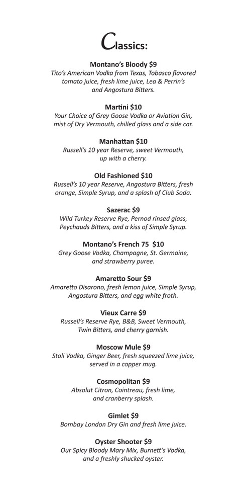Montano's Restaurant