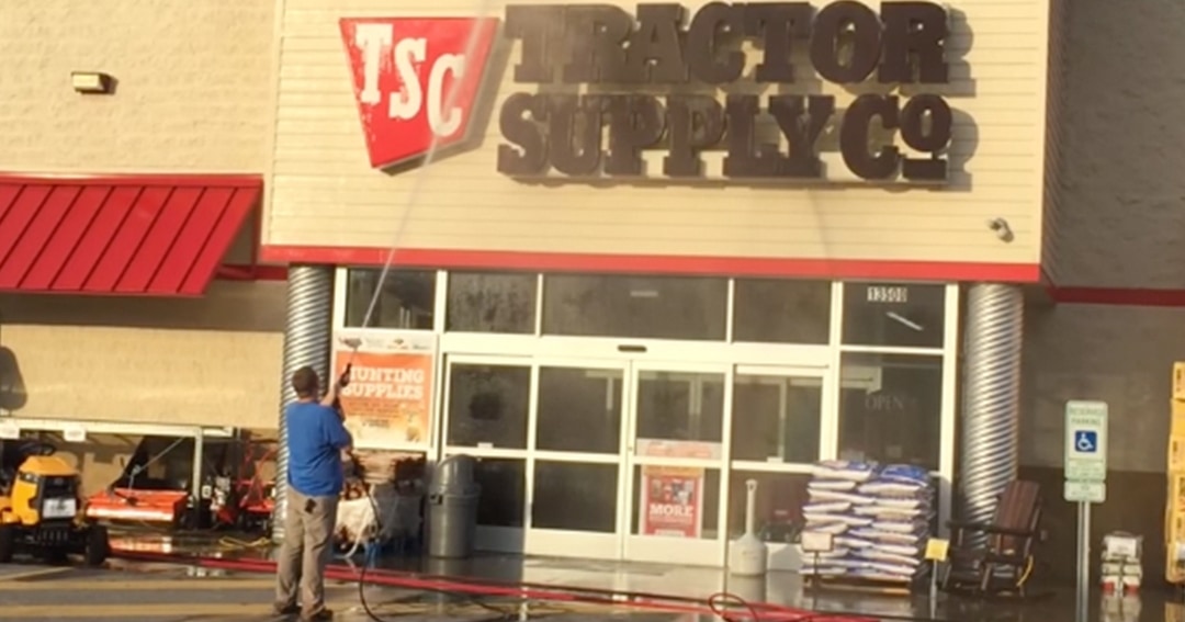 Storefront Pressure Washing