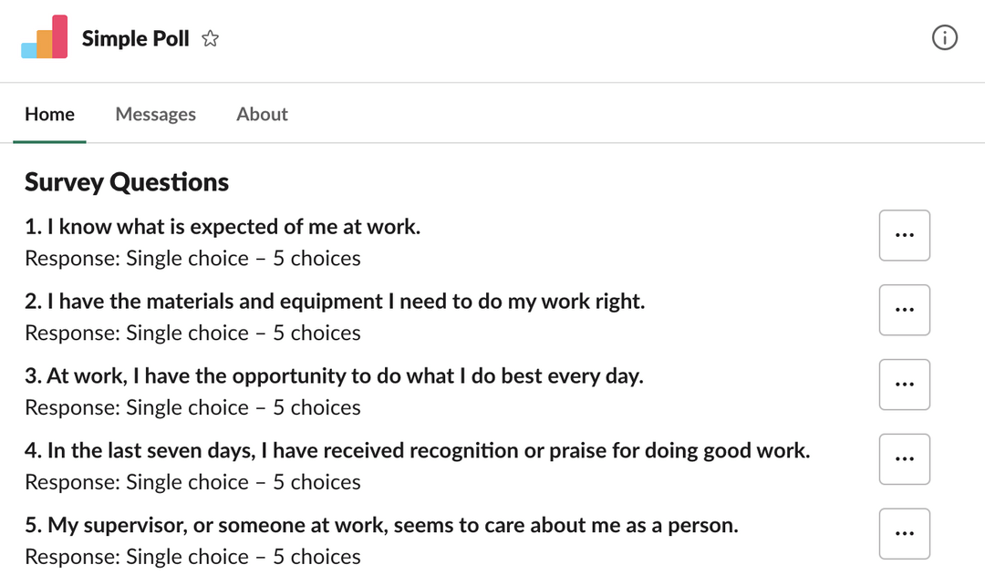 Simple Poll for Slack