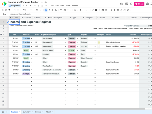 Income Expense Tracker Free Alternative To Excel Templates 2022 