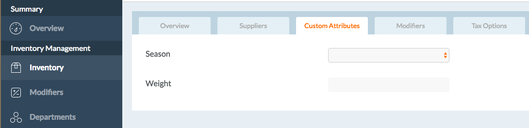 Custom Attributes For Inventory